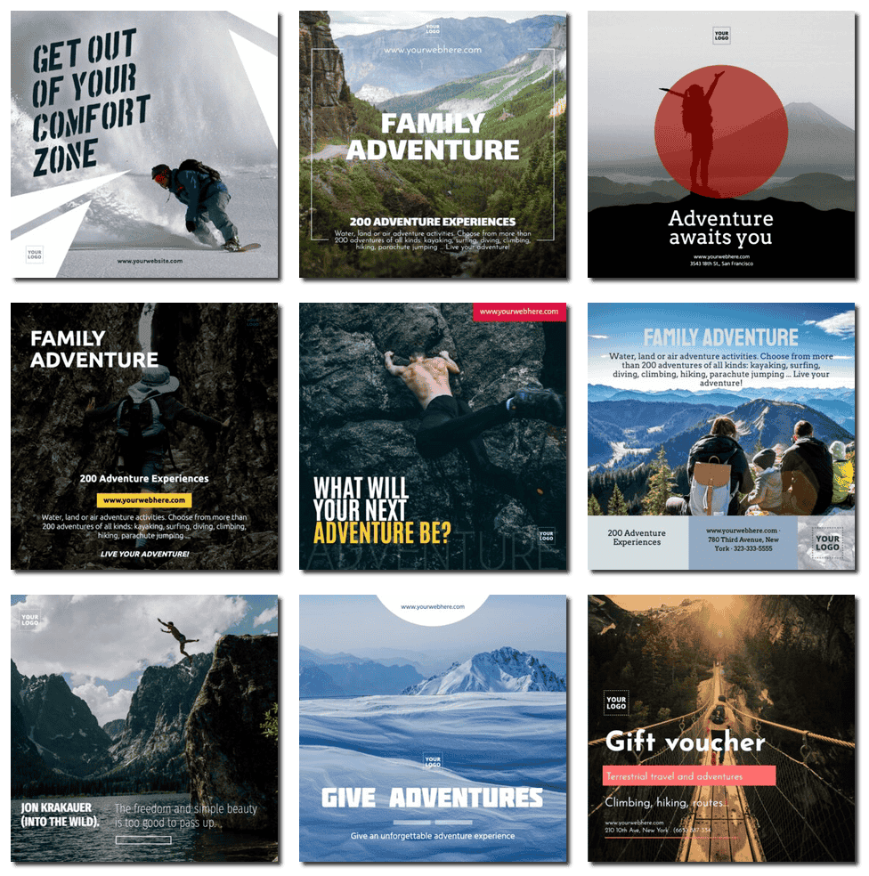 Adventure Experience Templates to Edit Online