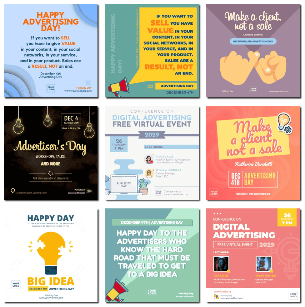 Advertising Day Banner Templates Online