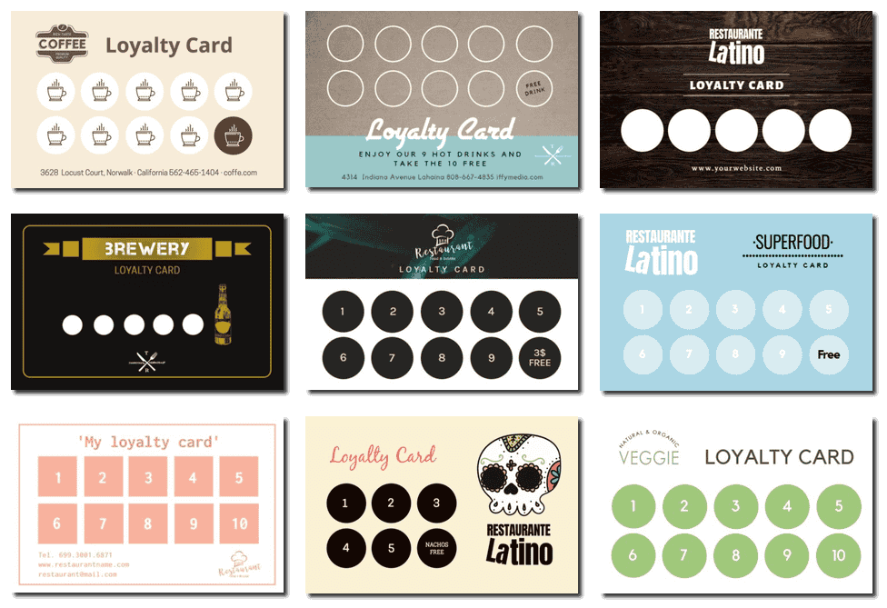 Erstelle Treue- und Geschenkkarten für dein Unternehmen