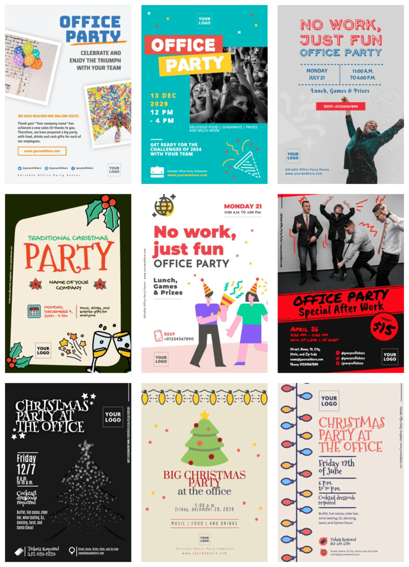 Office Christmas Party Flyer