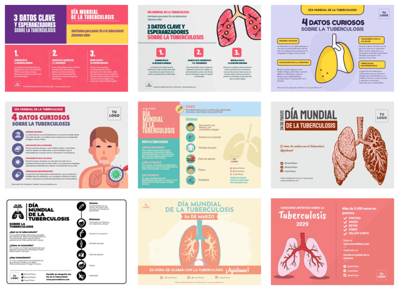 Crea pósters del Día Mundial de la Tuberculosis