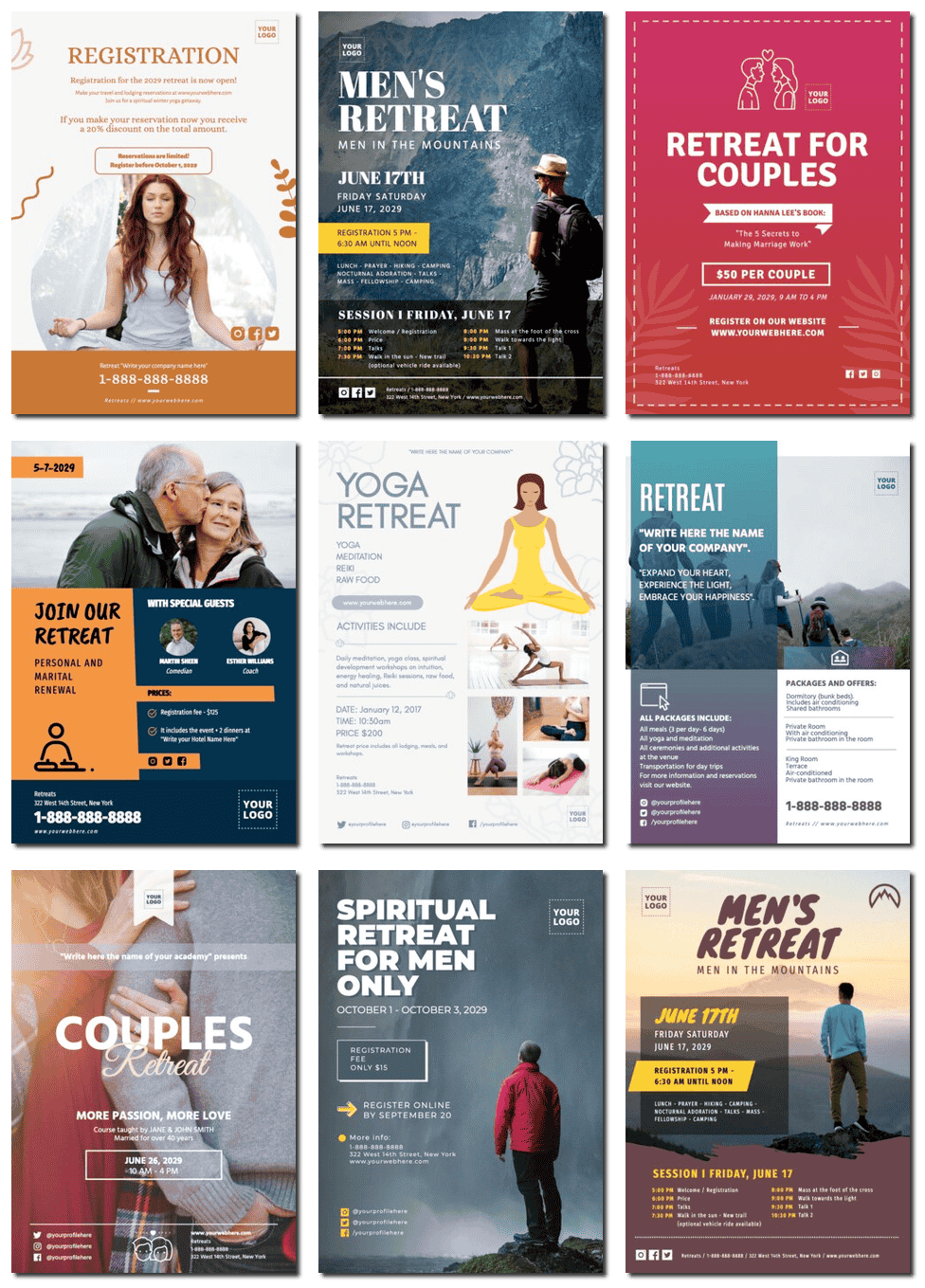 Marriage Retreat Brochures