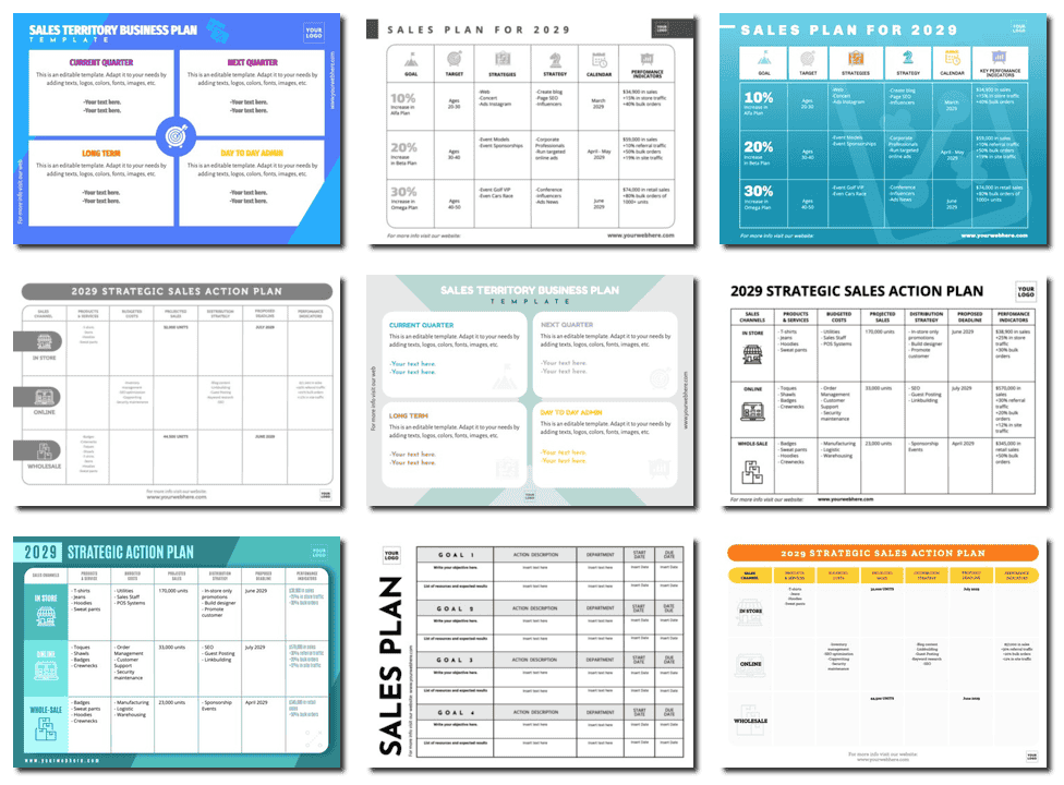 Create a Strategic Sales Plan with editable example templates