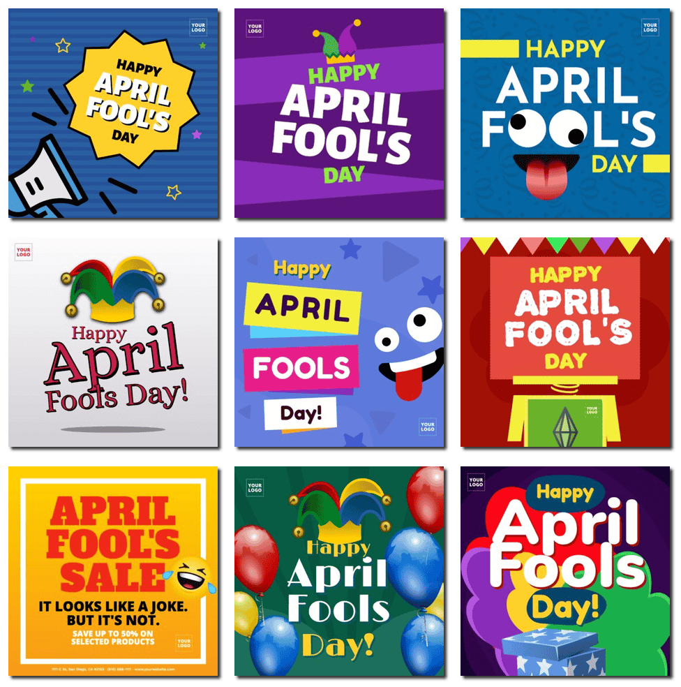 Templates for April Fools' Day promotions