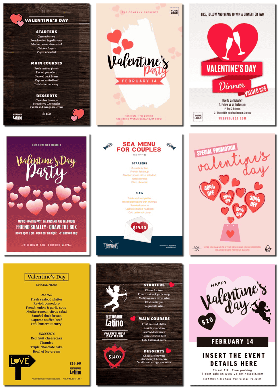 Editable Valentine's Day Designs