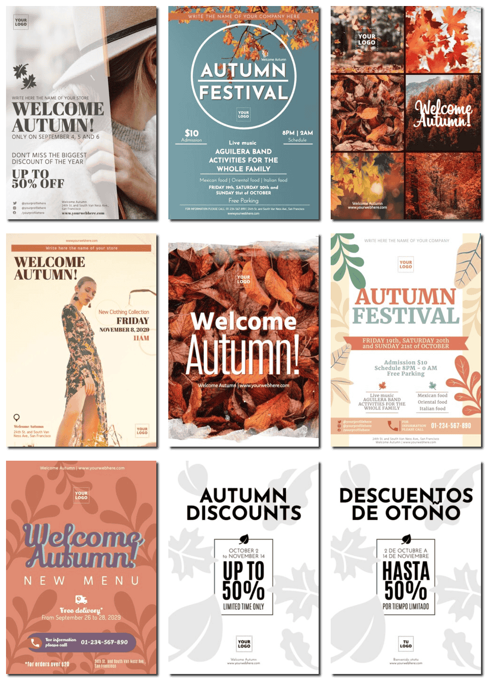 Welcome Autumn Posters