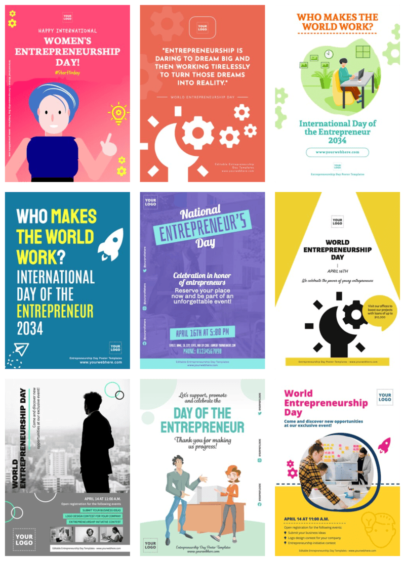 Entrepreneurship Event Posters