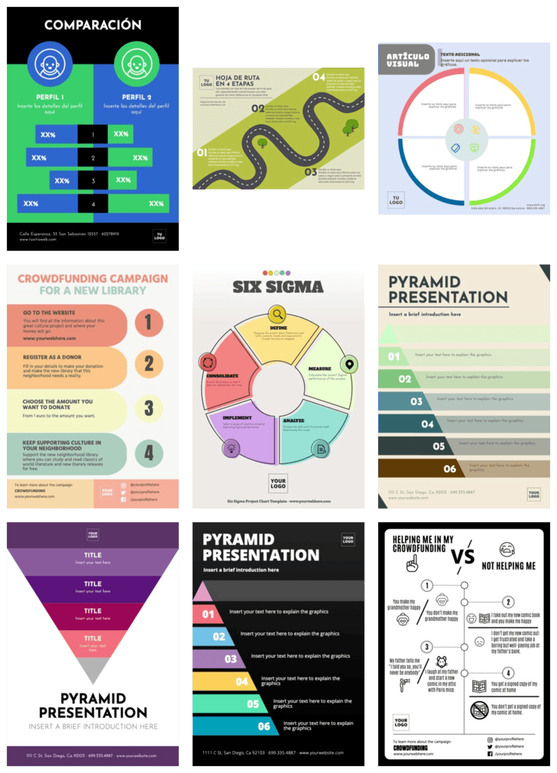 Infografías editables online