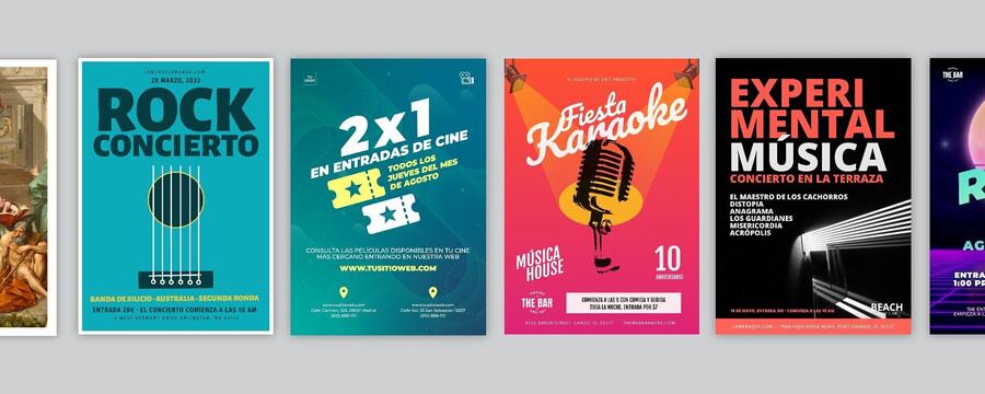 Crear carteles y pósters online gratis