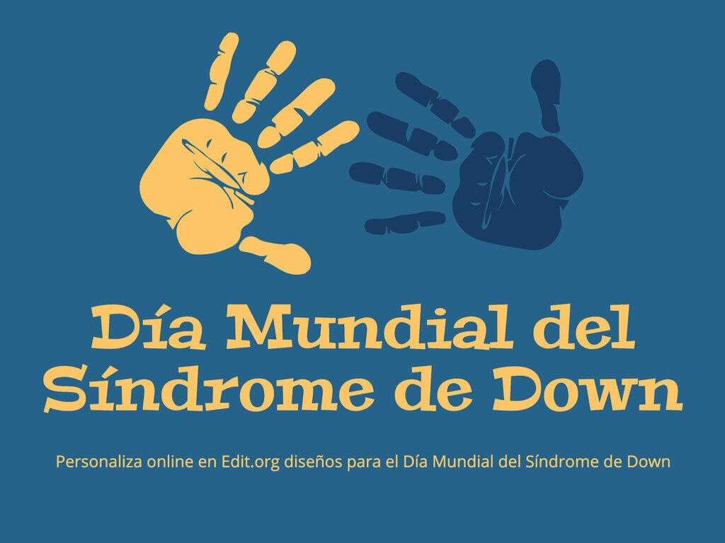 Pósters para el Día del Síndrome de Down para editar