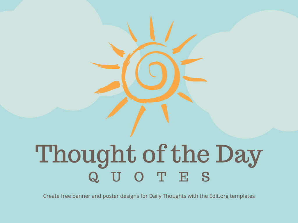 Thought for the day Quote Templates