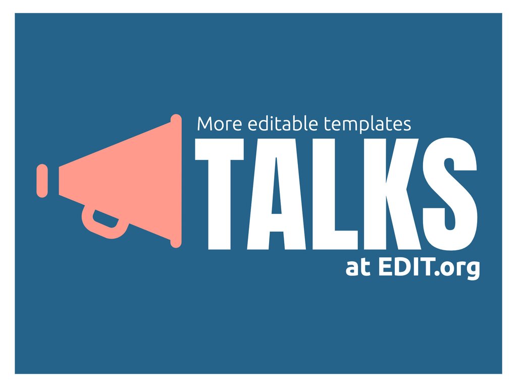Editable talk flyer and invitation templates